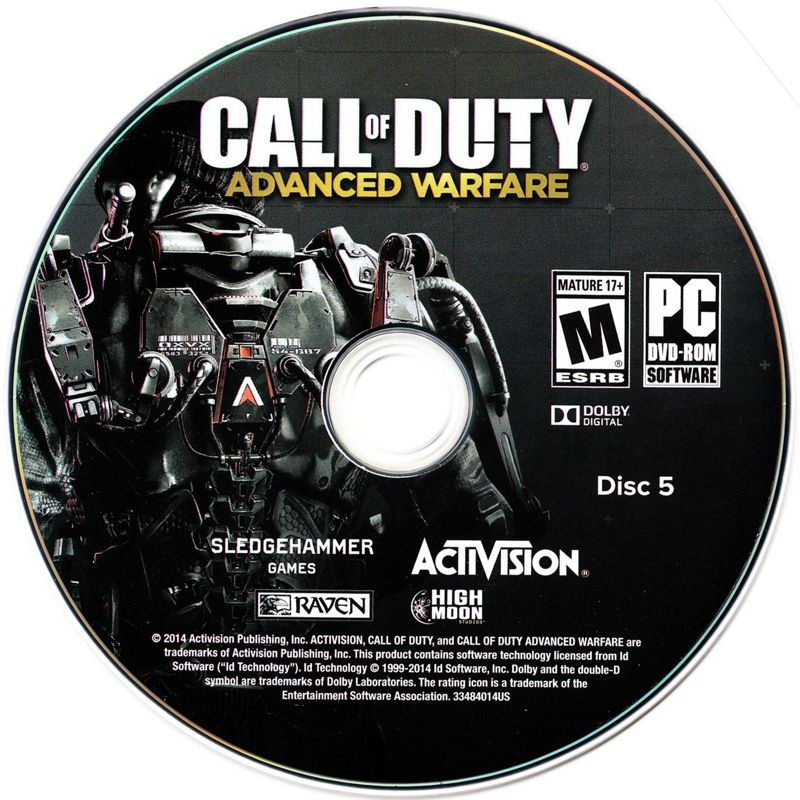 Call of Duty: Advanced Warfare cover or packaging material - MobyGames
