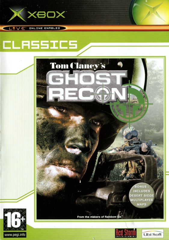 Tom Clancy's Ghost Recon cover or packaging material - MobyGames