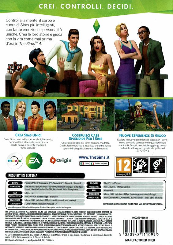 The Sims 4 cover or packaging material - MobyGames
