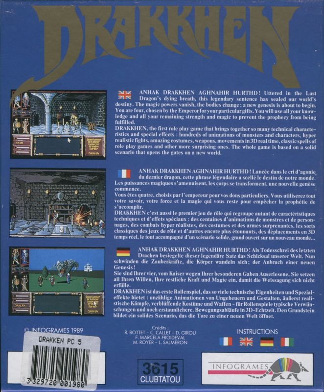 Drakkhen cover or packaging material - MobyGames
