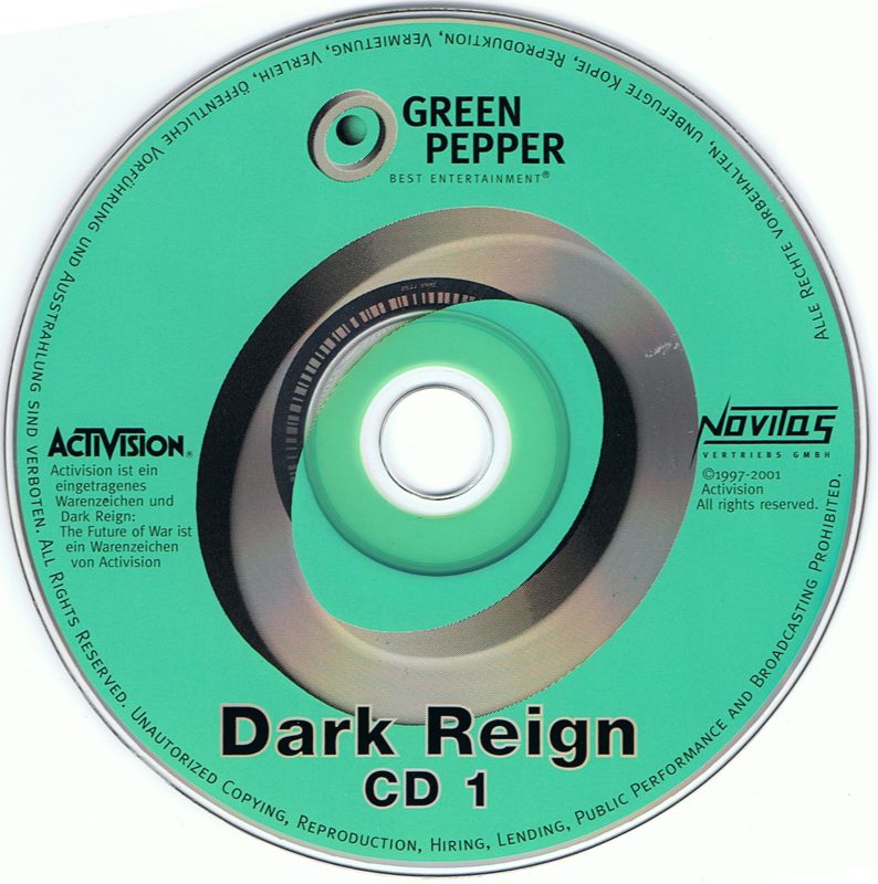 Dark Reign + Expansion cover or packaging material - MobyGames