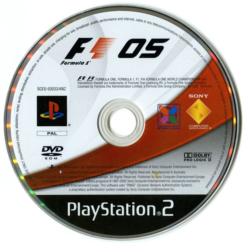 Formula One 05 cover or packaging material - MobyGames