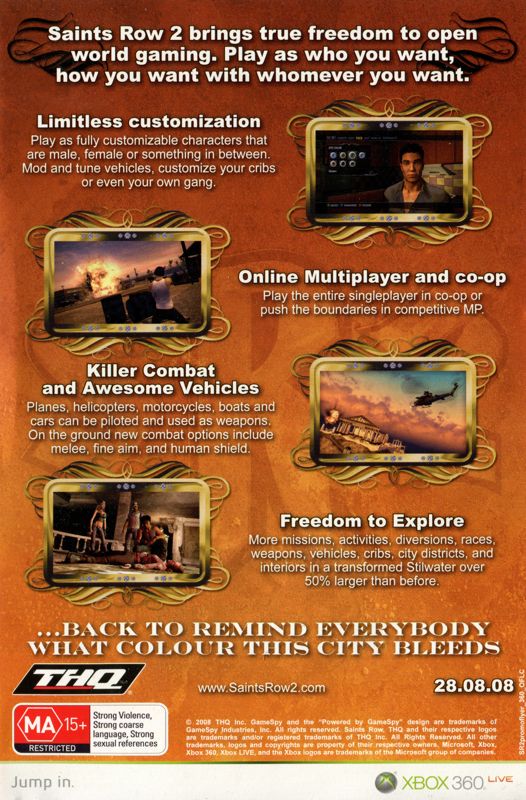 Saints Row cover or packaging material - MobyGames