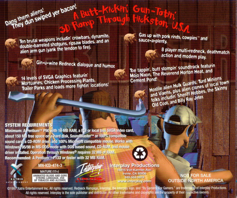 Redneck Rampage cover or packaging material - MobyGames