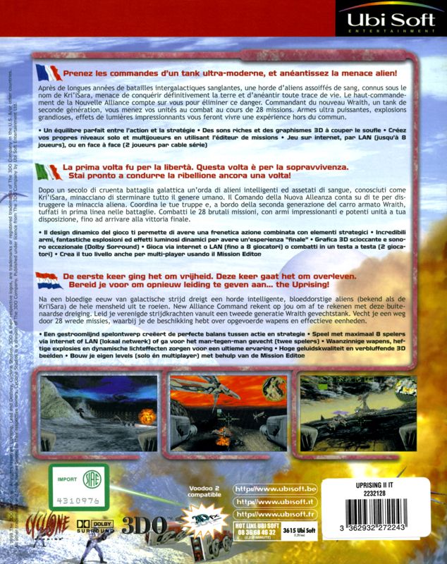 Uprising 2: Lead and Destroy cover or packaging material - MobyGames