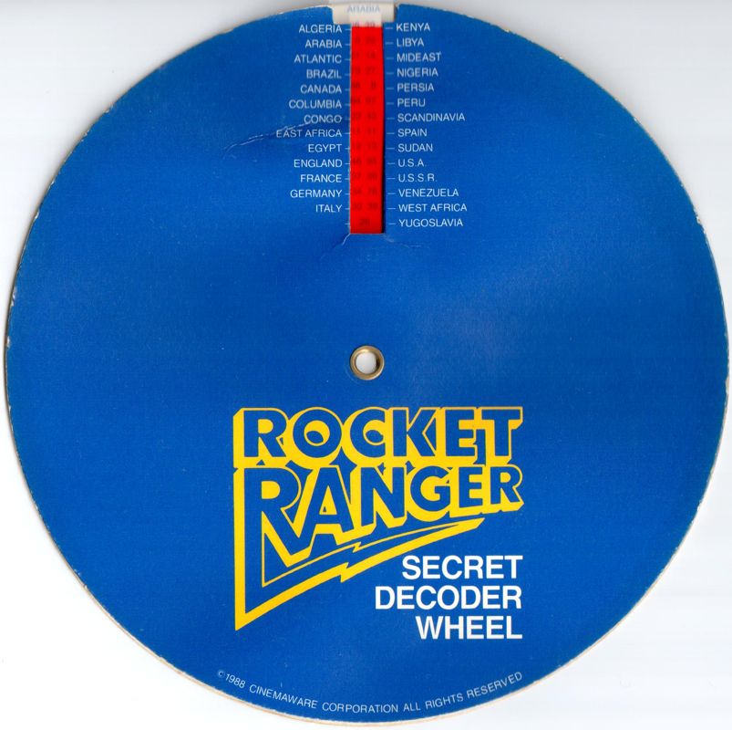 Rocket Ranger cover or packaging material - MobyGames