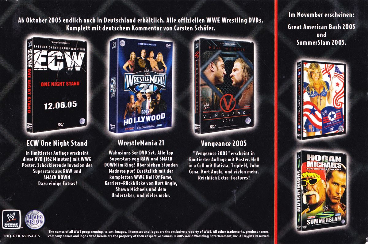 WWE Smackdown vs. Raw 2006 cover or packaging material - MobyGames