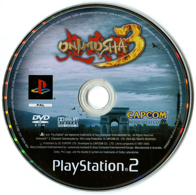 Onimusha 3: Demon Siege cover or packaging material - MobyGames
