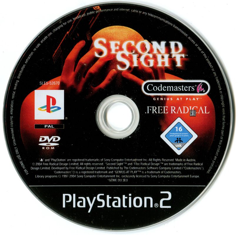 Second Sight cover or packaging material - MobyGames