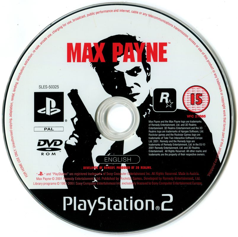 Max Payne cover or packaging material - MobyGames