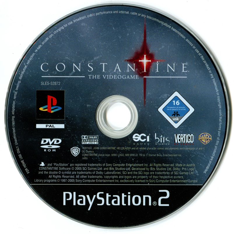 Constantine cover or packaging material - MobyGames