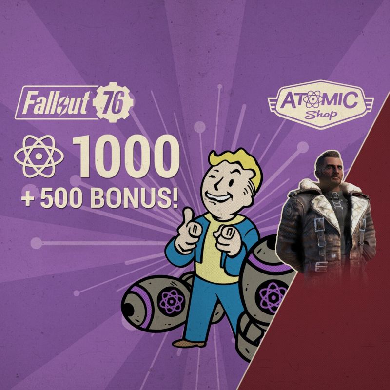 Fallout 76: 1000 (+500 Bonus!) Atoms - Limited-Time E3 Bundle (2019 ...