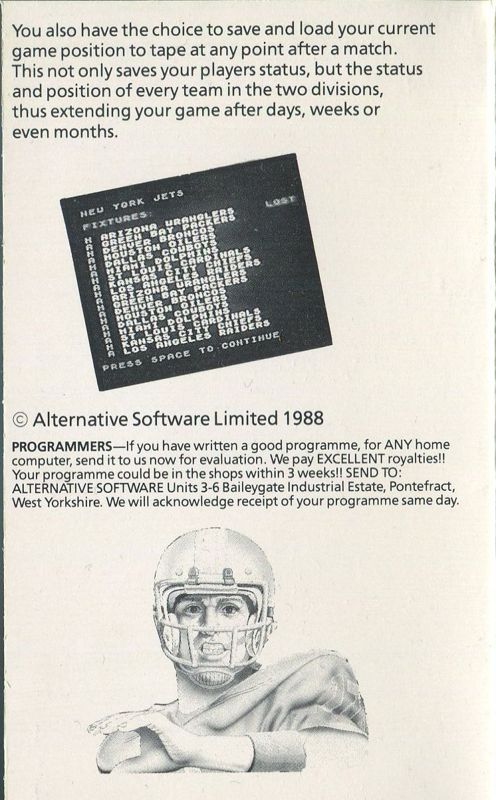 Endzone cover or packaging material - MobyGames