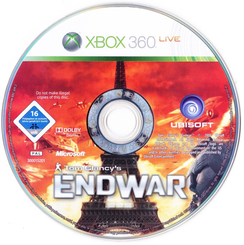 Tom Clancy's EndWar cover or packaging material - MobyGames