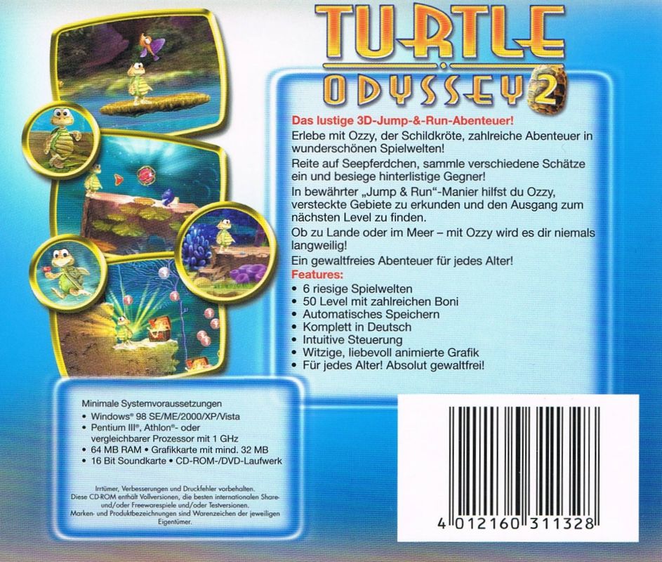 Turtle Odyssey 2 cover or packaging material - MobyGames