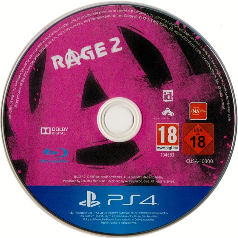 Rage 2 cover or packaging material - MobyGames
