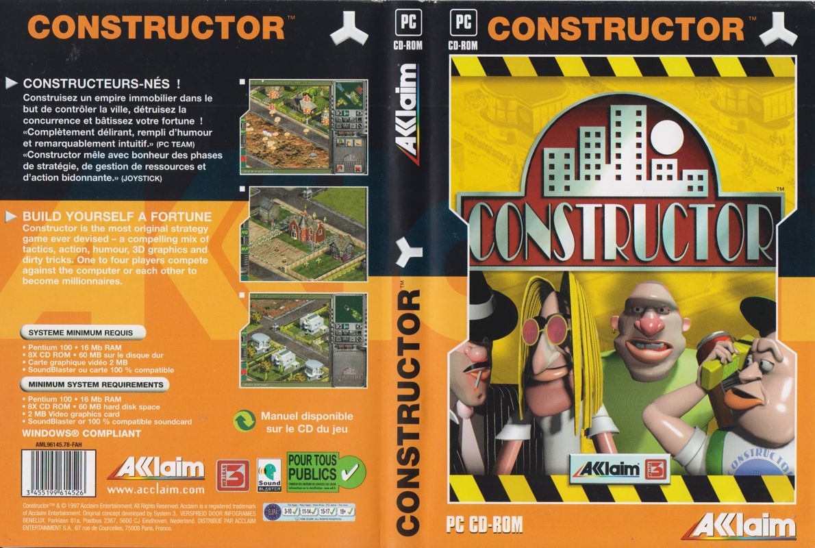 Constructor cover or packaging material - MobyGames