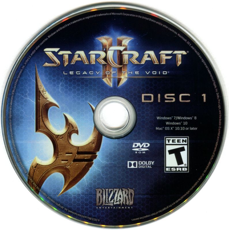 StarCraft II: Legacy of the Void cover or packaging material - MobyGames