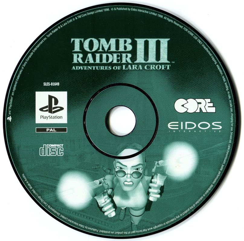 Tomb Raider III: Adventures of Lara Croft cover or packaging material ...