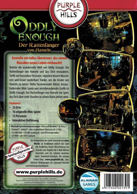 Oddly Enough: Pied Piper cover or packaging material - MobyGames