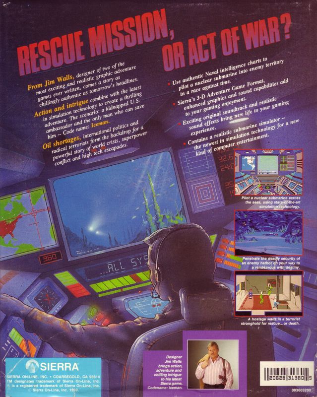 Code-Name: Iceman cover or packaging material - MobyGames