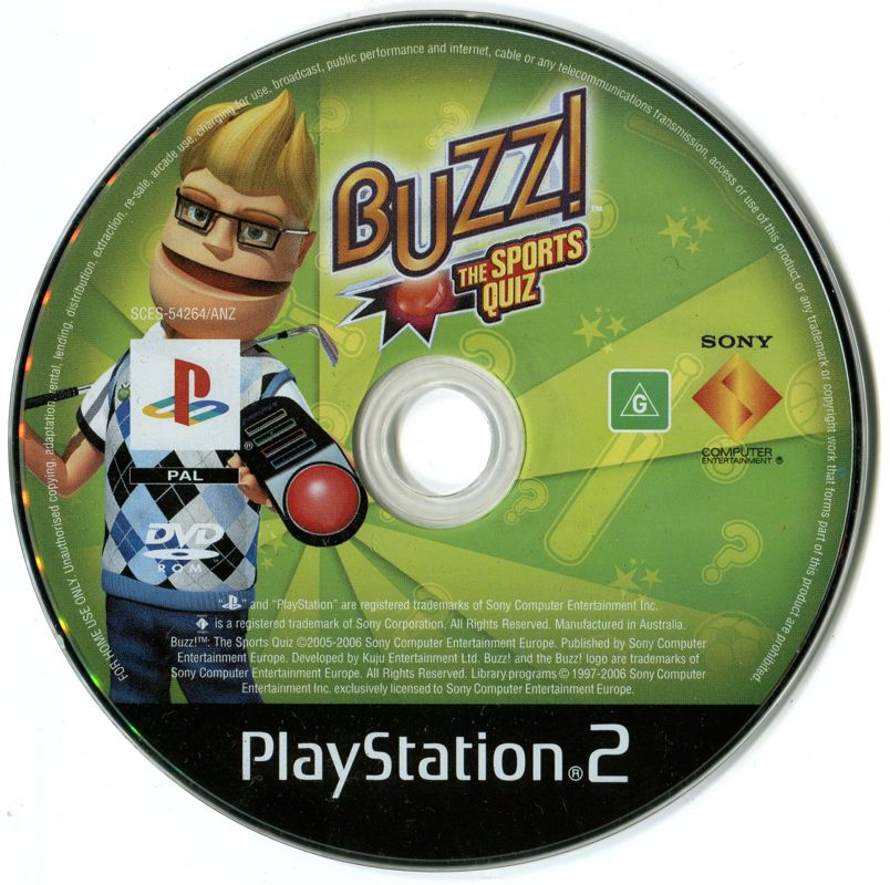 Buzz! The Sports Quiz cover or packaging material - MobyGames