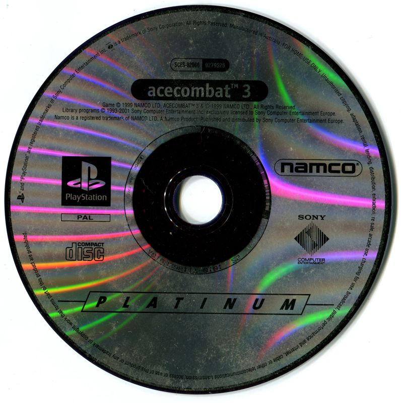 Ace Combat 3: Electrosphere cover or packaging material - MobyGames