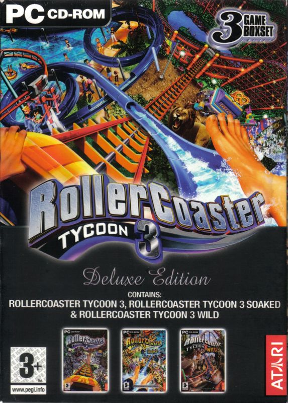 RollerCoaster Tycoon 3: Platinum! cover or packaging material - MobyGames