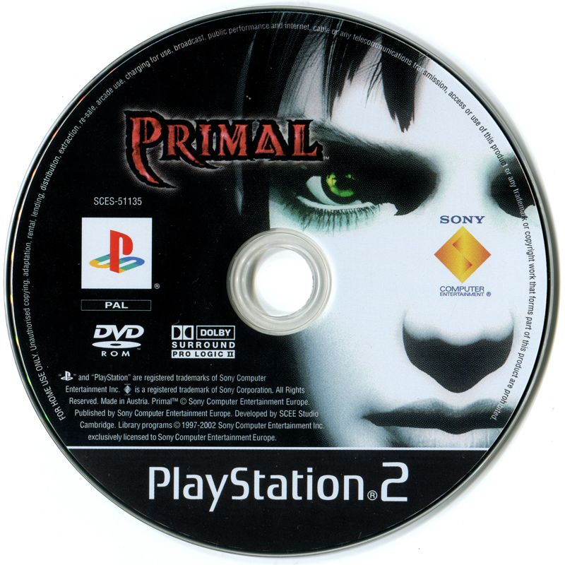 Primal cover or packaging material - MobyGames