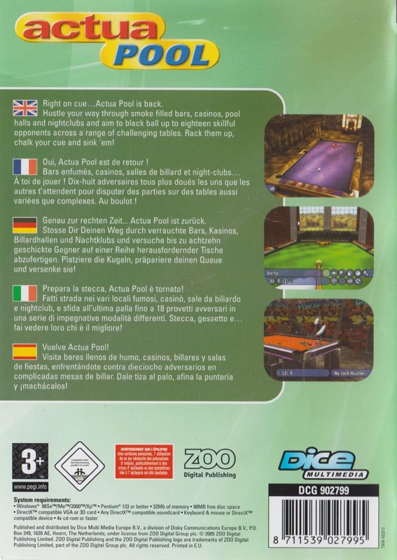 Ultimate 8 Ball cover or packaging material - MobyGames