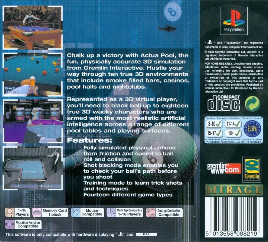 Ultimate 8 Ball cover or packaging material - MobyGames