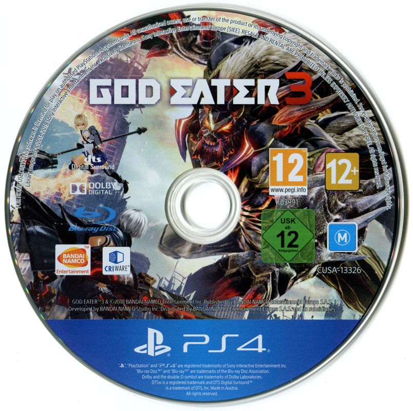 God Eater 3 cover or packaging material - MobyGames
