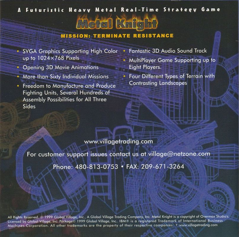 Metal Knight: Mission - Terminate Resistance cover or packaging ...