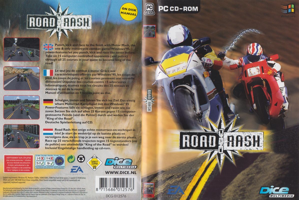 Road Rash cover or packaging material - MobyGames