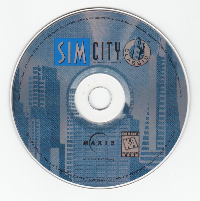 SimCity Classic cover or packaging material - MobyGames