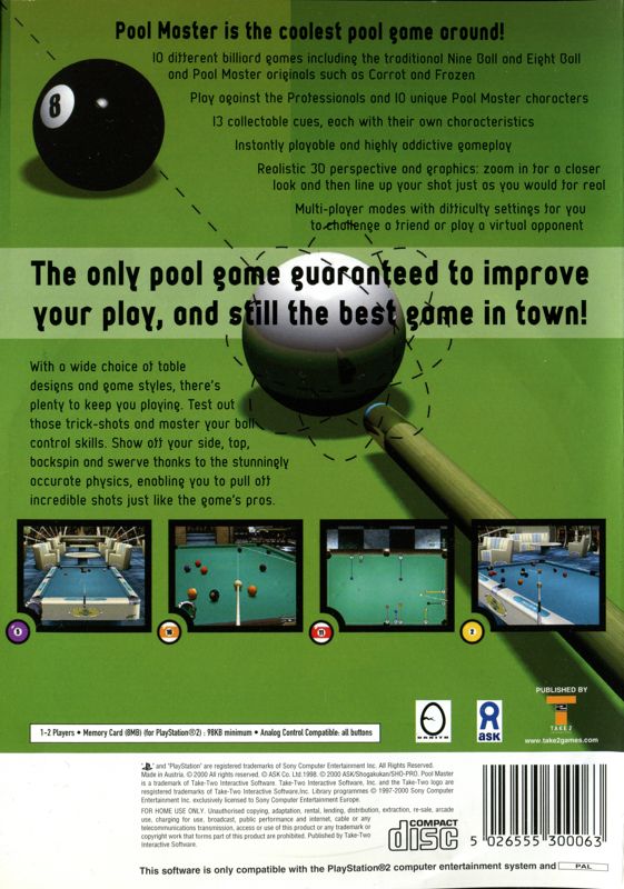 Q-Ball Billiards Master cover or packaging material - MobyGames