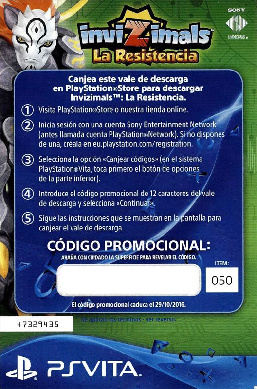 Invizimals: The Resistance cover or packaging material - MobyGames