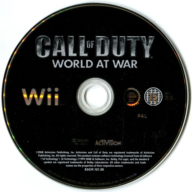 Call of Duty: World at War cover or packaging material - MobyGames