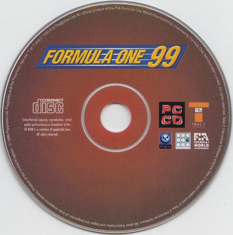 Formula One 99 cover or packaging material - MobyGames