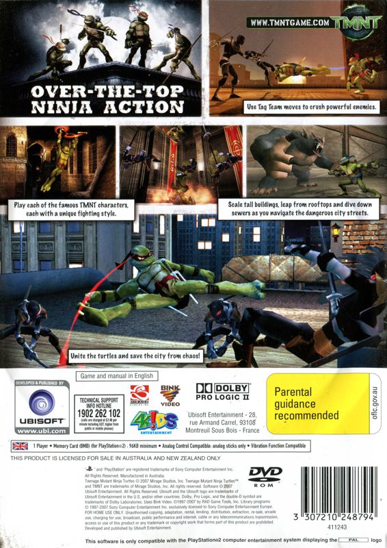 TMNT cover or packaging material - MobyGames