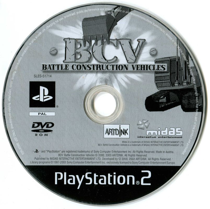 BCV: Battle Construction Vehicles cover or packaging material - MobyGames