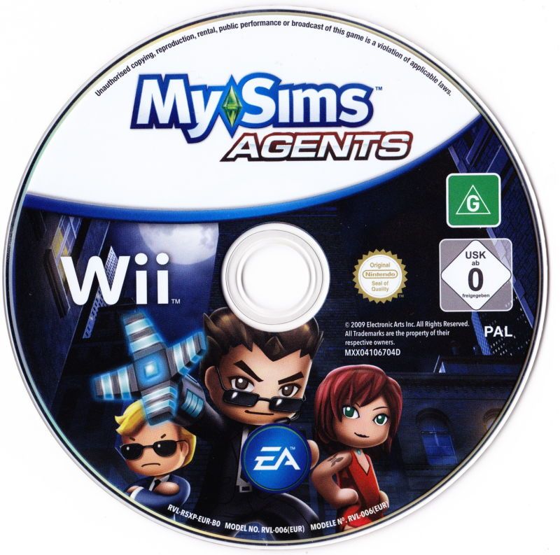 MySims: Agents cover or packaging material - MobyGames