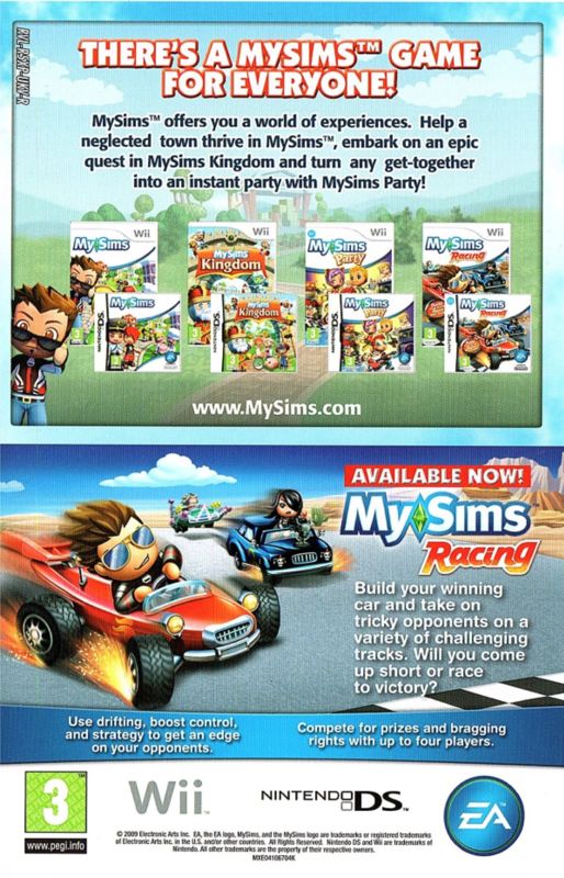 MySims: Agents cover or packaging material - MobyGames