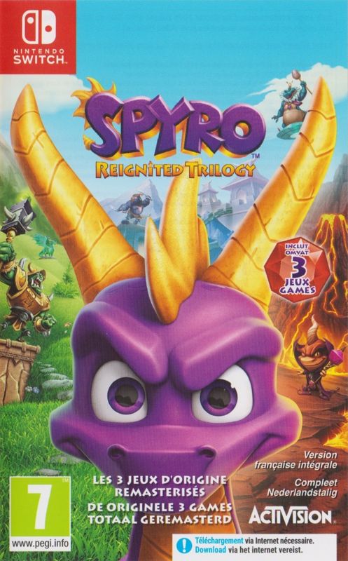 Spyro: Reignited Trilogy cover or packaging material - MobyGames