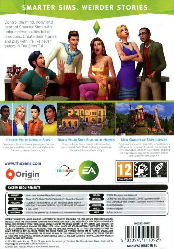 The Sims 4 cover or packaging material - MobyGames
