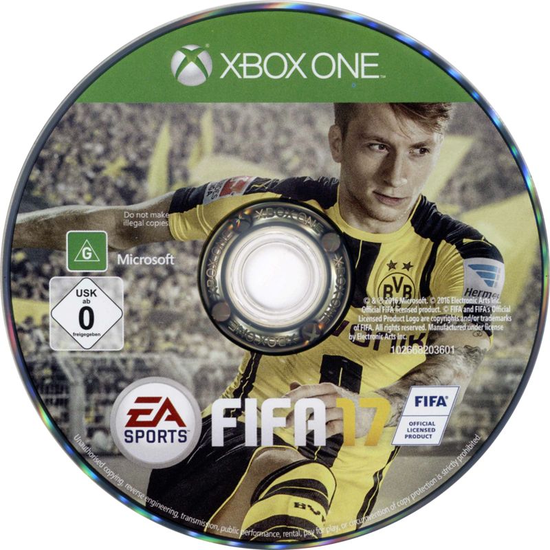 FIFA 17 cover or packaging material - MobyGames