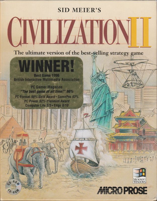 Sid Meier's Civilization II cover or packaging material - MobyGames