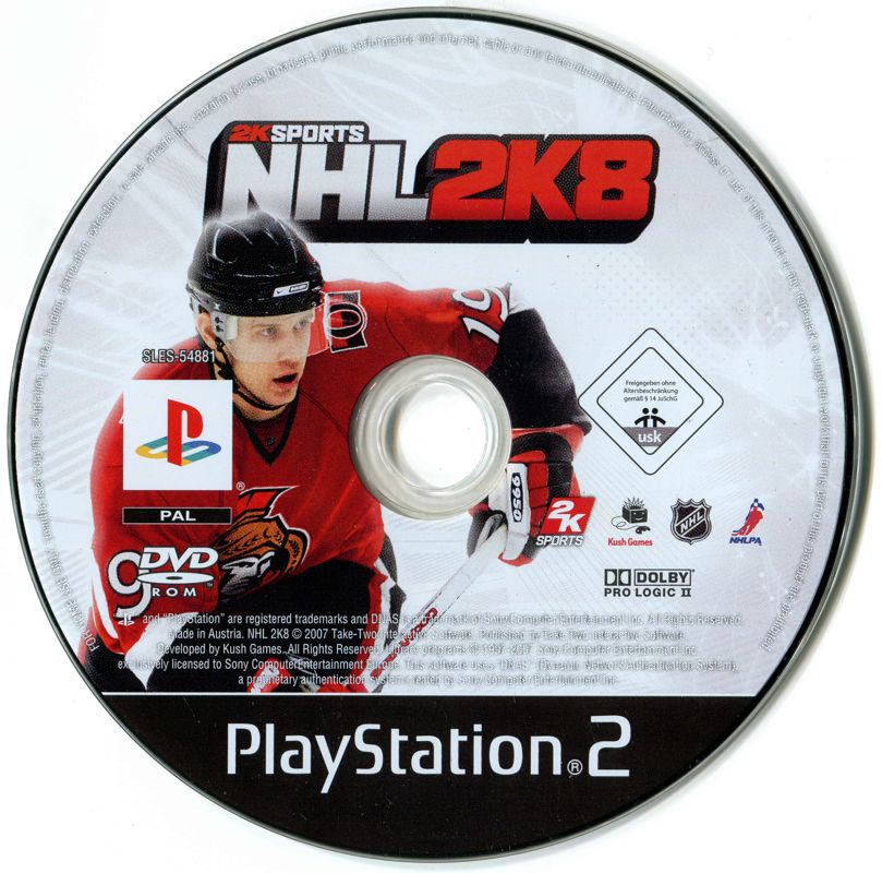 NHL 2K8 cover or packaging material - MobyGames