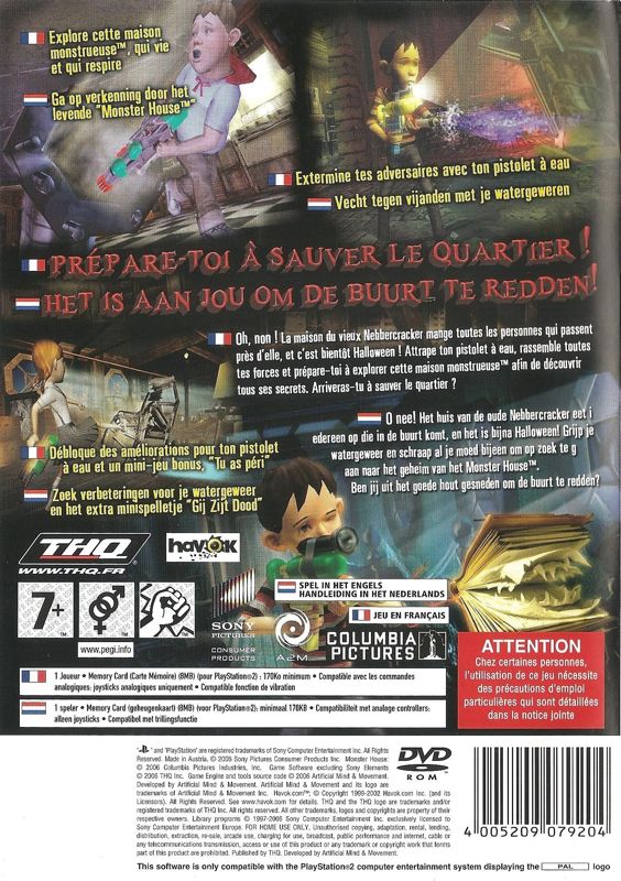 Monster House cover or packaging material - MobyGames