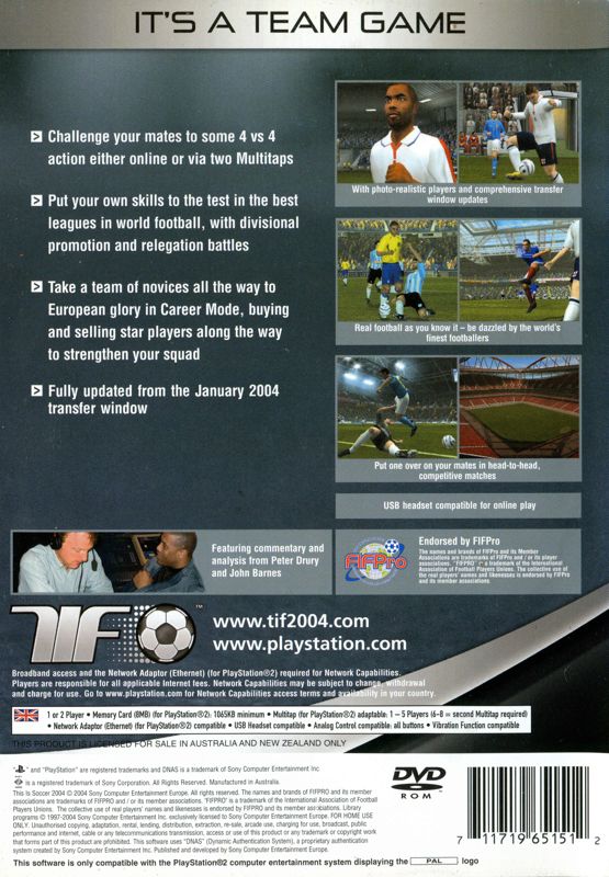 World Tour Soccer 2005 cover or packaging material - MobyGames